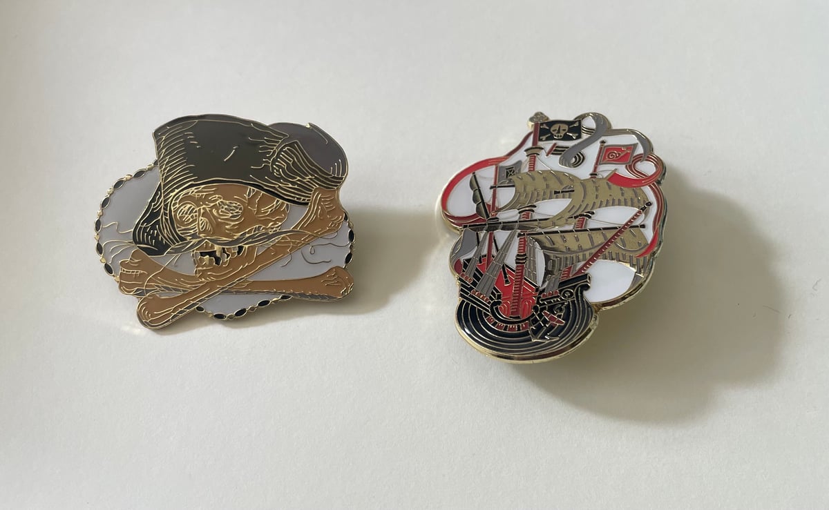 the Art of Jeremy Bastian — Pirate pin set