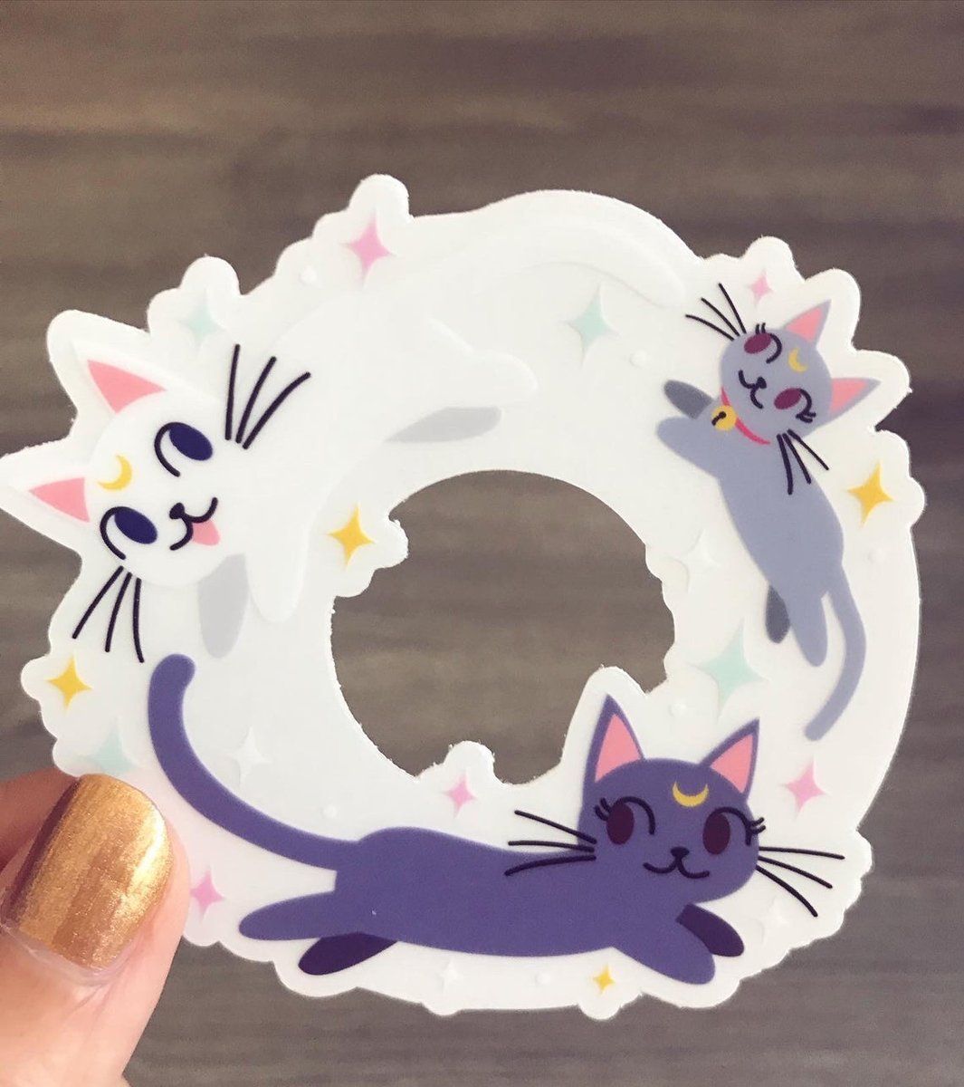 Sailor Moon Luna Clear Vinyl Sticker | Stephology