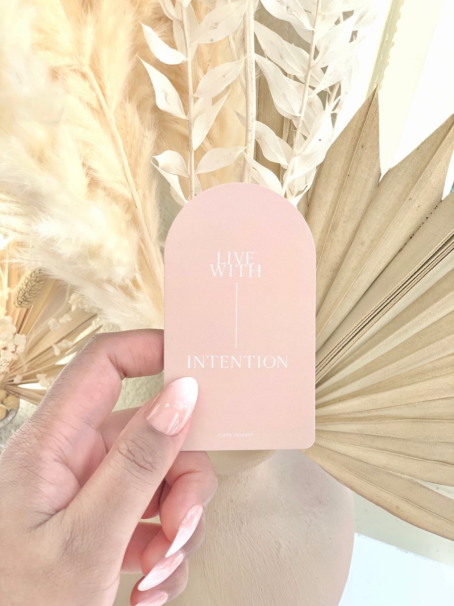 Intention Journal Card | paperpanduh