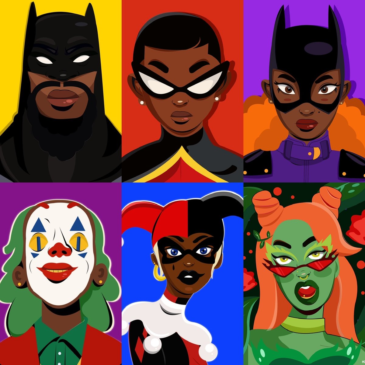 Black Gotham Individuals | The Art of Hippy Potter