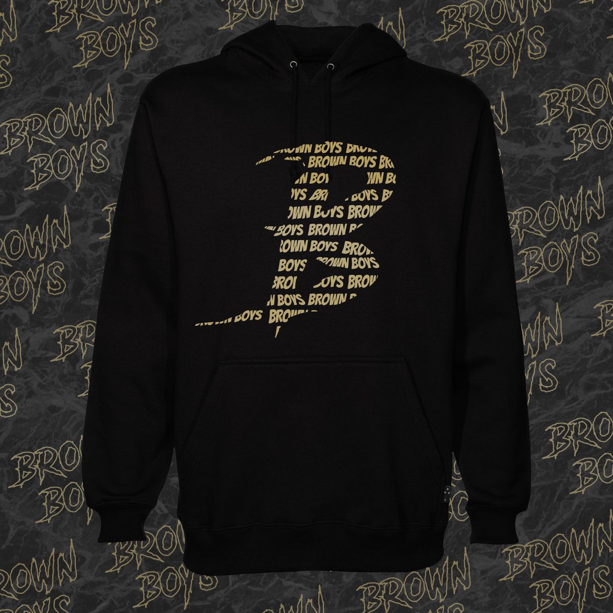 "PLAN B" HOODIE / Brown Boys Clothing
