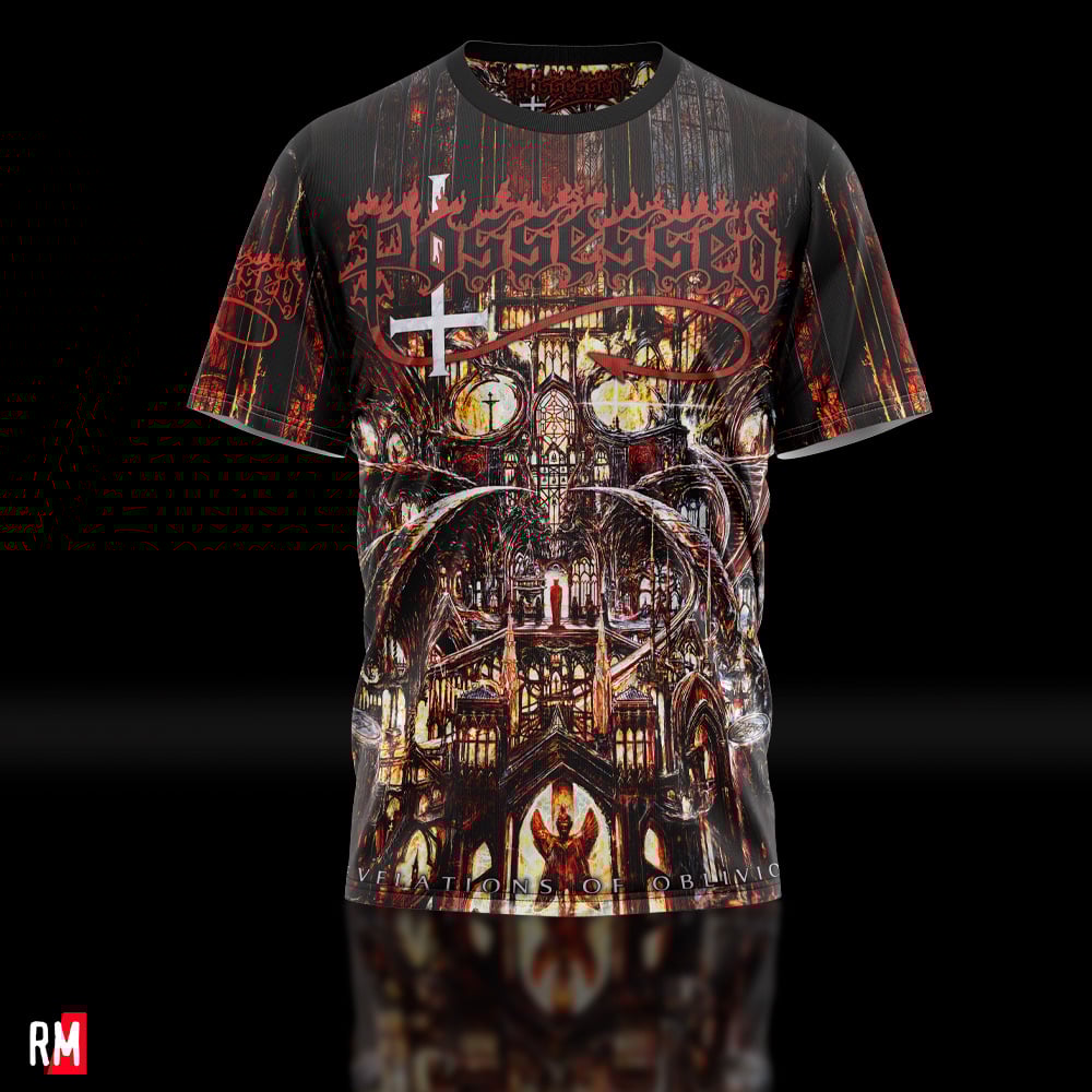 Possessed "Revelations Of Oblivion" Allover T-shirt | ROCK MARK MERCH ...