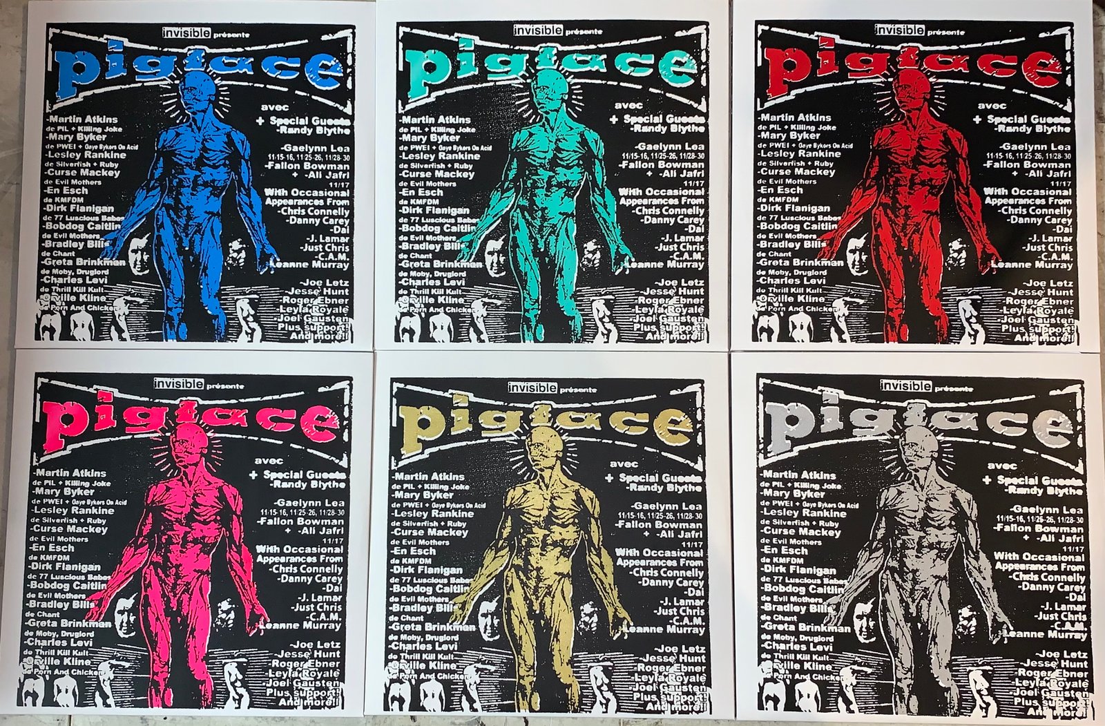 Pigface 2019 Live Album Limited Edition colors / Martin Atkins