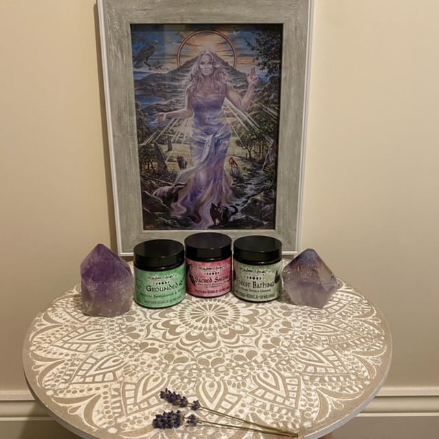 Grounded, Sacred Smoke and Forest Bathing Candles | Mystic Sariel