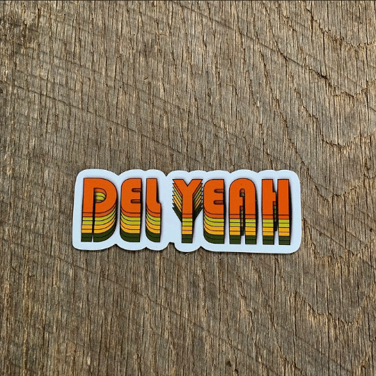 DEL YEAH RETRO magnet | Jamgrass Designs