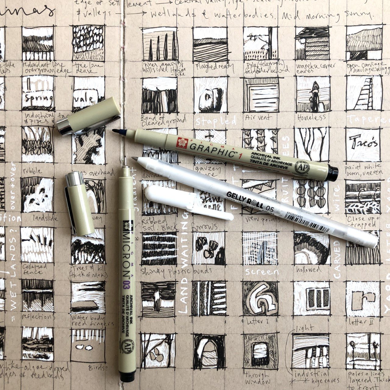 Mixed Media Thumbnail Sketching ONLINE | Tansy Hargan