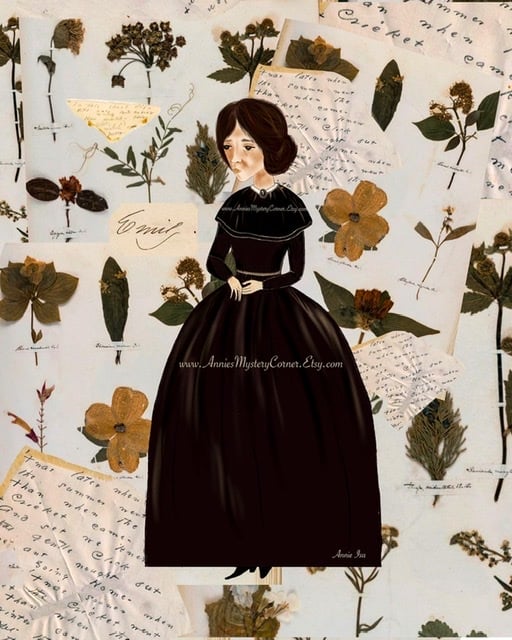 Emily Dickinson art print | Annie's Mystery Corner
