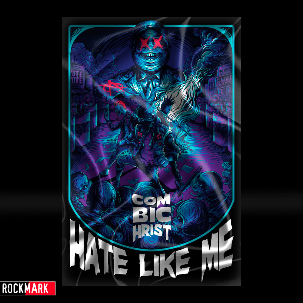 Combichrist "Hate Like Me" Poster Flag | ROCK MARK MERCH EUROPE
