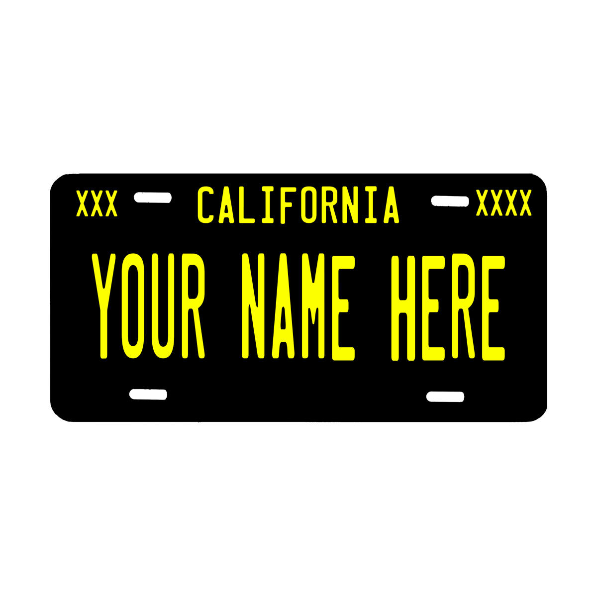 Black Custom Cali Vanity License Plates | KFR3SH DESIGNS