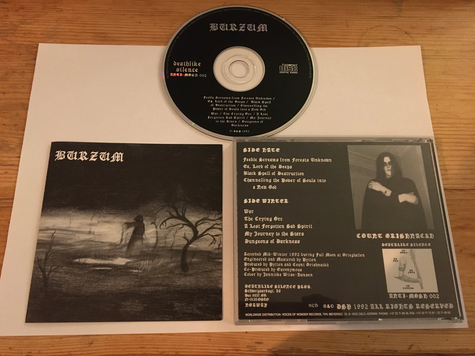 Burzum 1st album VOW / Neseblod Records