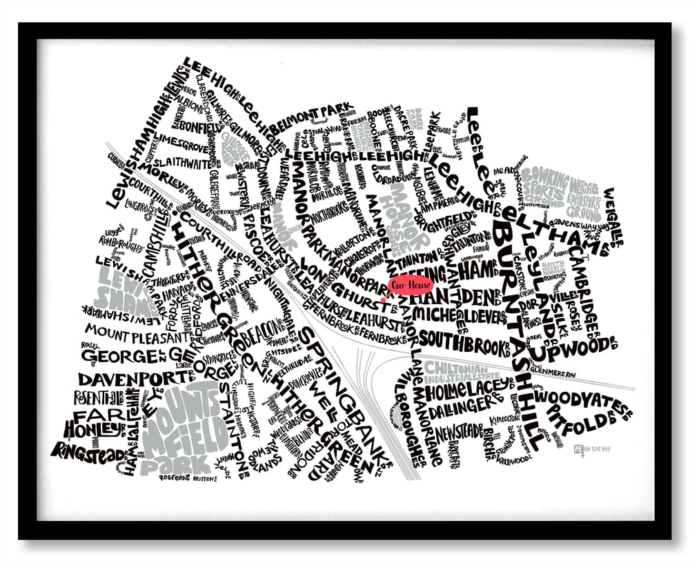 Hither Green SE13 & Lee Green SE12 - SE London Type Map | Me On The Map