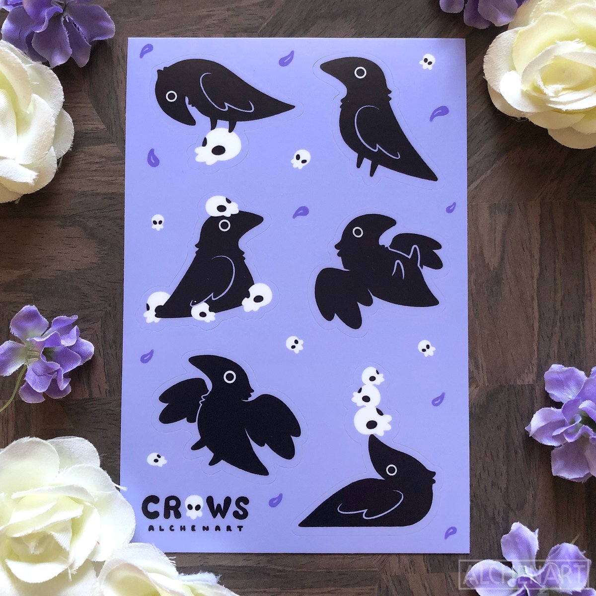 Crows Sticker Sheet | acorviart