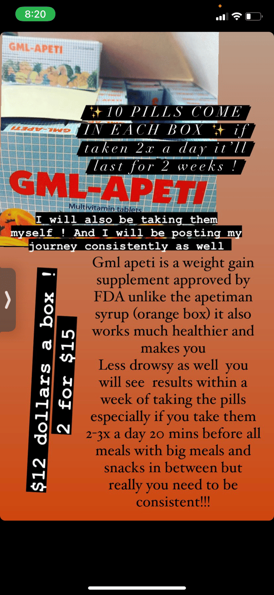 Gml apeti pills | Everythingnicexo