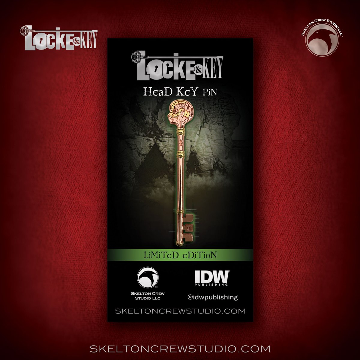 Locke & Key: Limited Edition Head Key pin! | Skelton Crew Studio