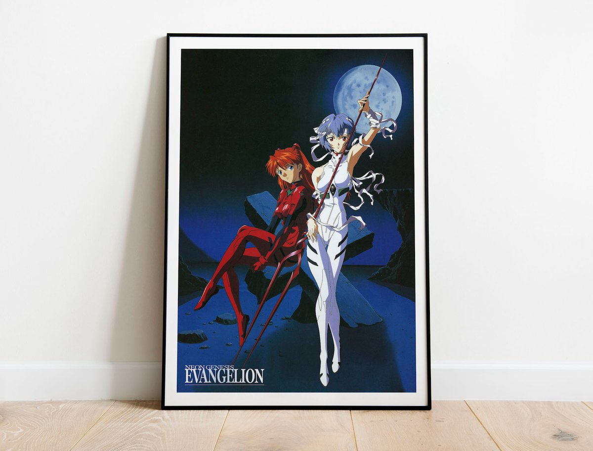 Asuka & Rei - Neon Genesis Evangelion, Mecha Anime Poster | Architeg Prints