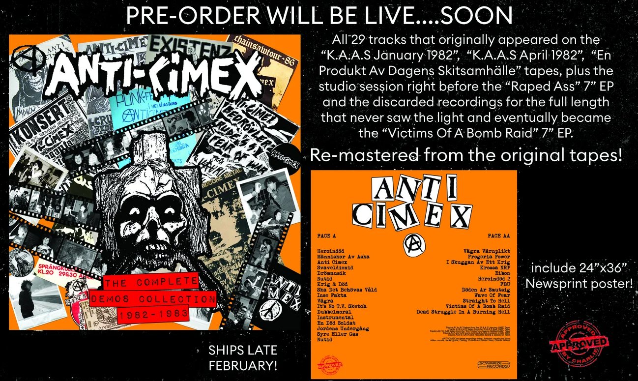 ANTI-CIMEX "The Complete Demos 82-83" LP | dropdeadhc