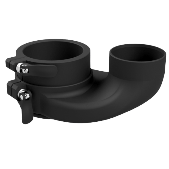 Dust Shoe for 80 mm water cooled spindle - Digital Plans Only | Torsion CNC