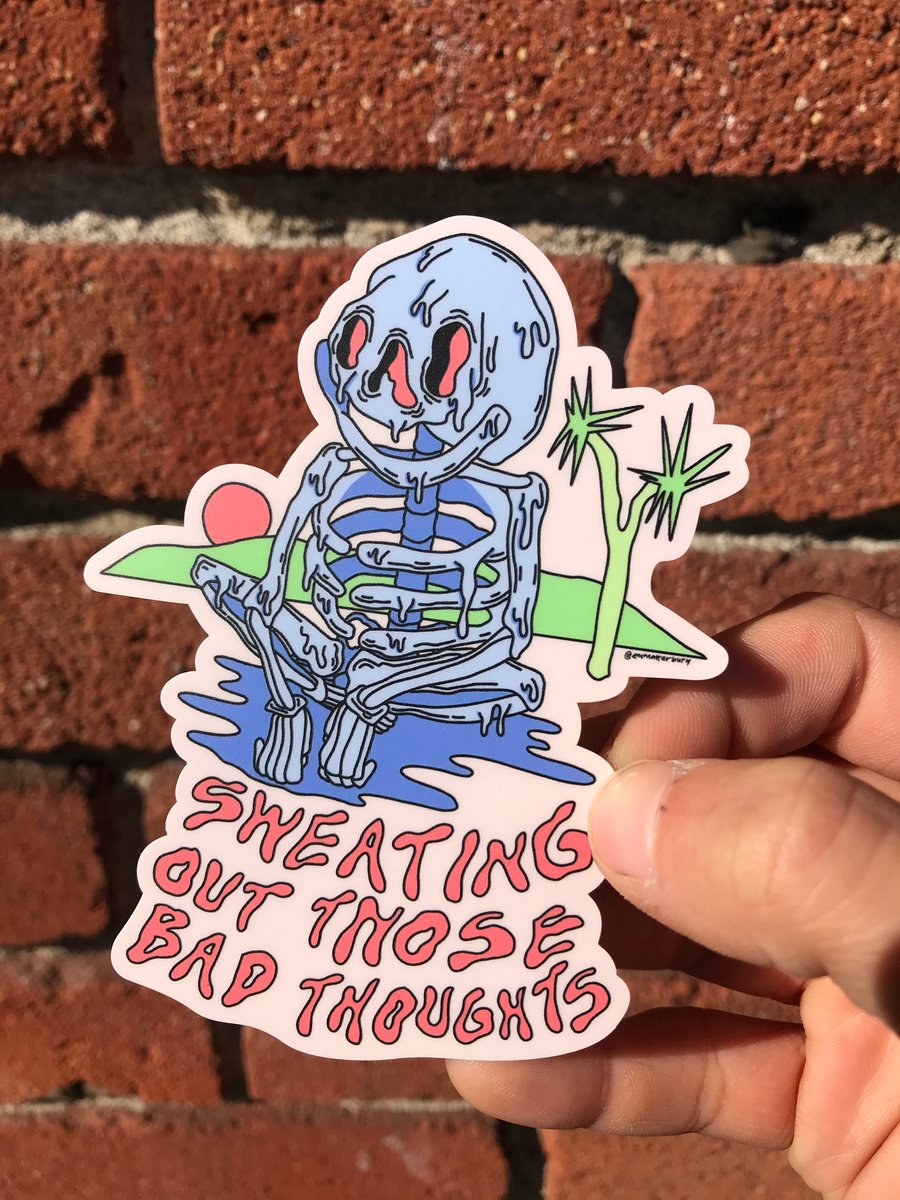 Sweating Sticker | EMMA ATTERBURY