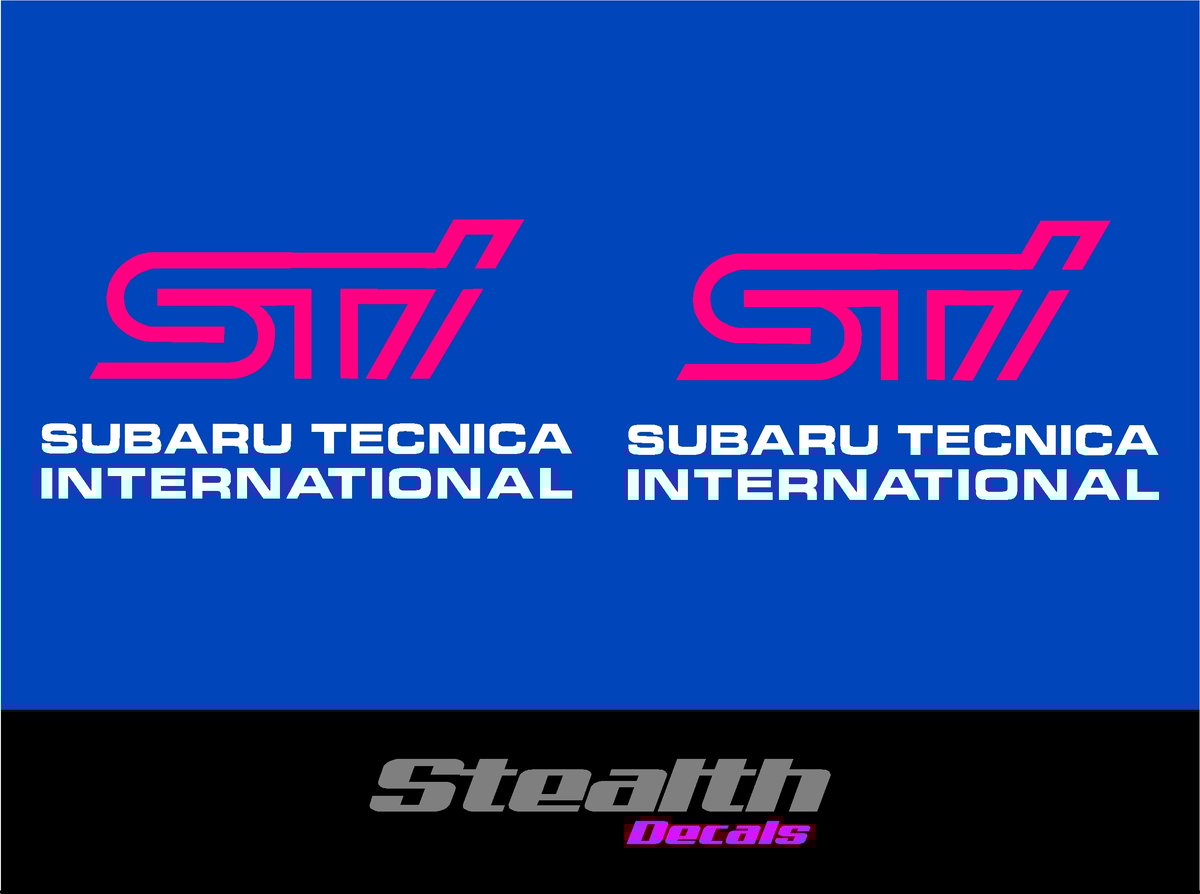 STI Fog light cover stickers x2 | Stealth Decals