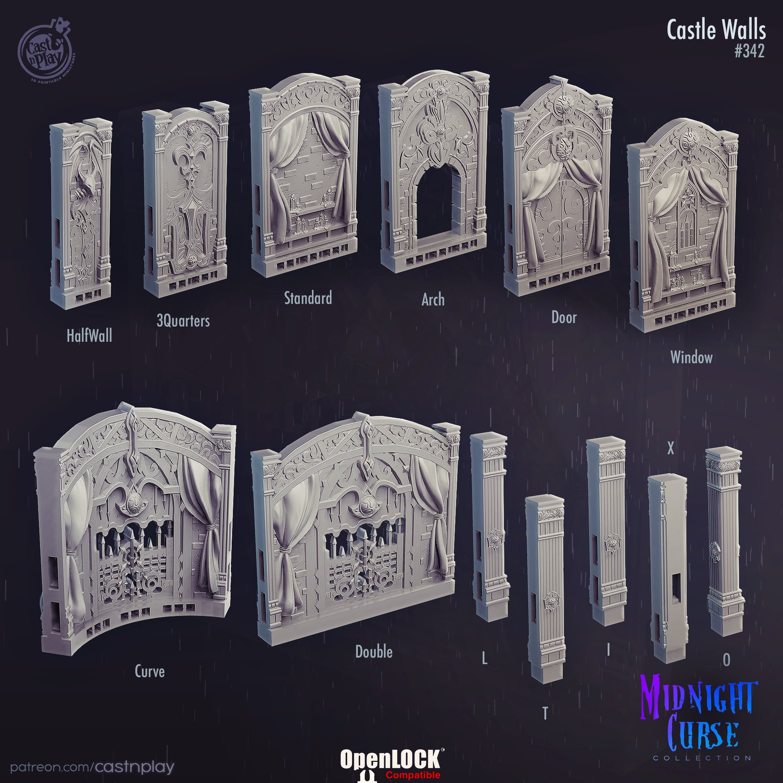Castle Props Bookcase Coffin Gate| Throne Cast N Play Toys & Games Toys ...