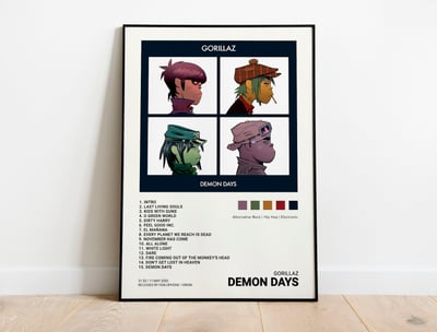 Gorillaz - Demon Days Album Cover Poster, Gorillaz Wallpaper | Architeg ...
