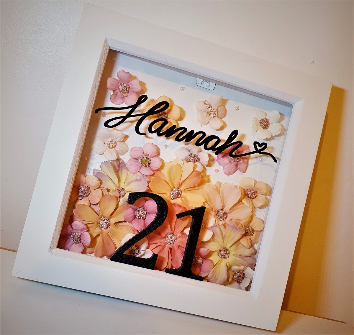 Birthday Flower Box Frame 18cm x 18cm | Deluxe Frames