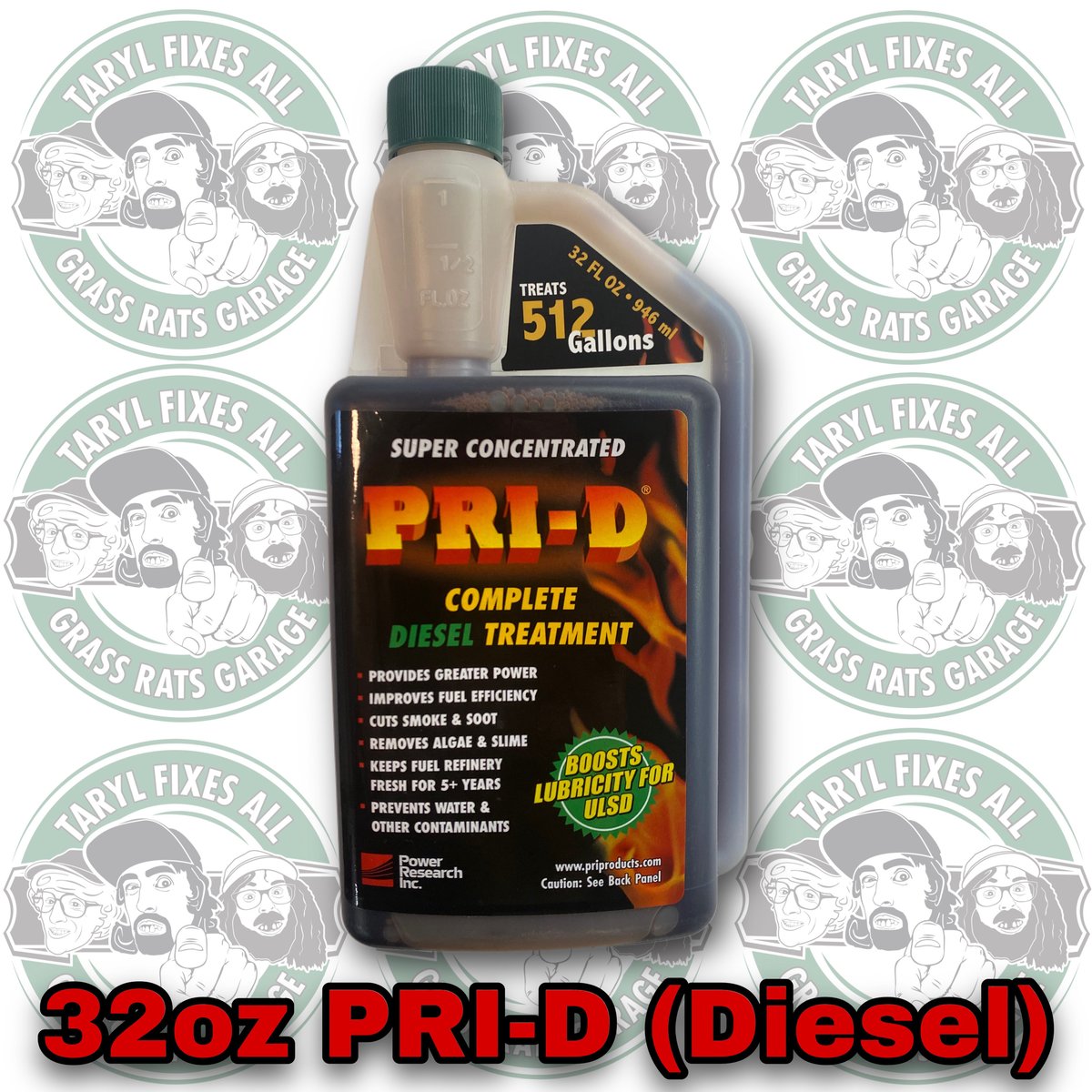 DIESEL 32oz PRI-D Fuel Treatment (Treats 512 Gallons) | Taryl Fixes All ...