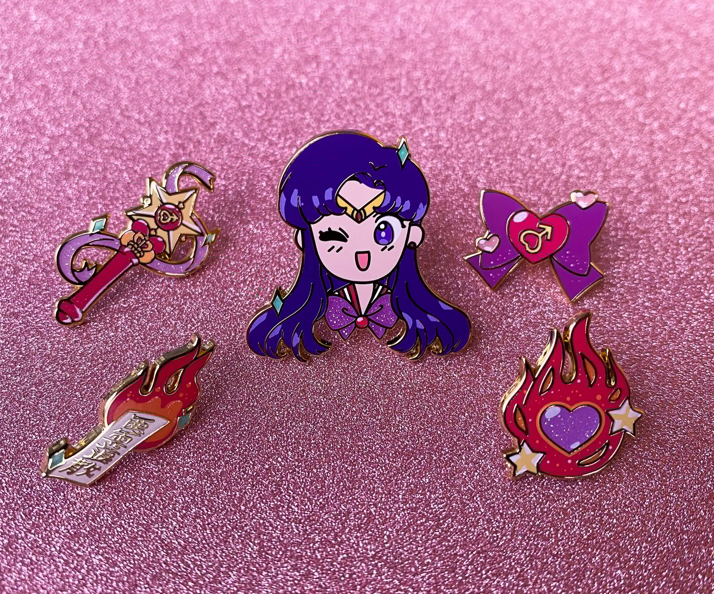 Mars Filler Pins (5 pc. set) | MoonRabbitPins