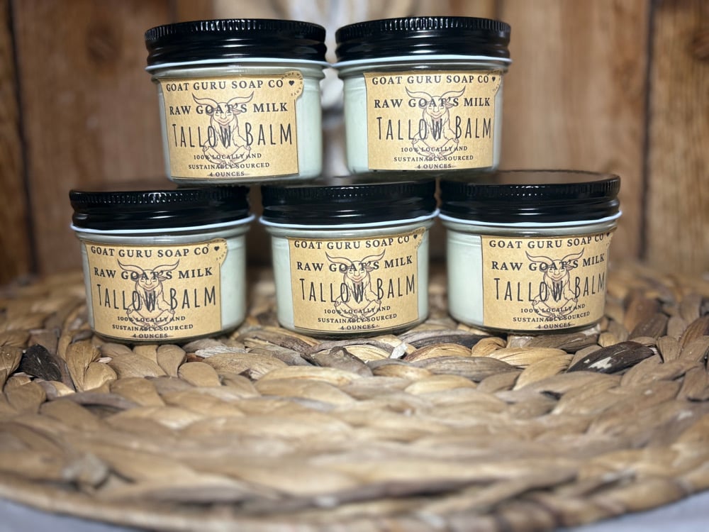 Goat’s Milk and Tallow Balm 4 ounces | Goat Guru Soap Co
