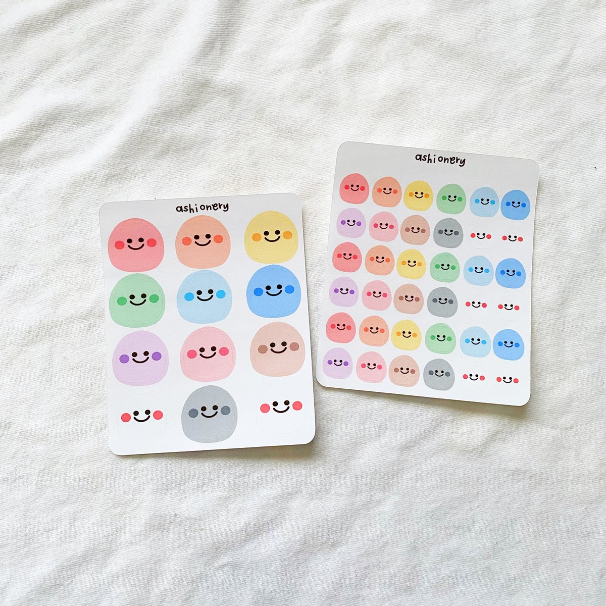Rainbow blob stickers | Ashionery
