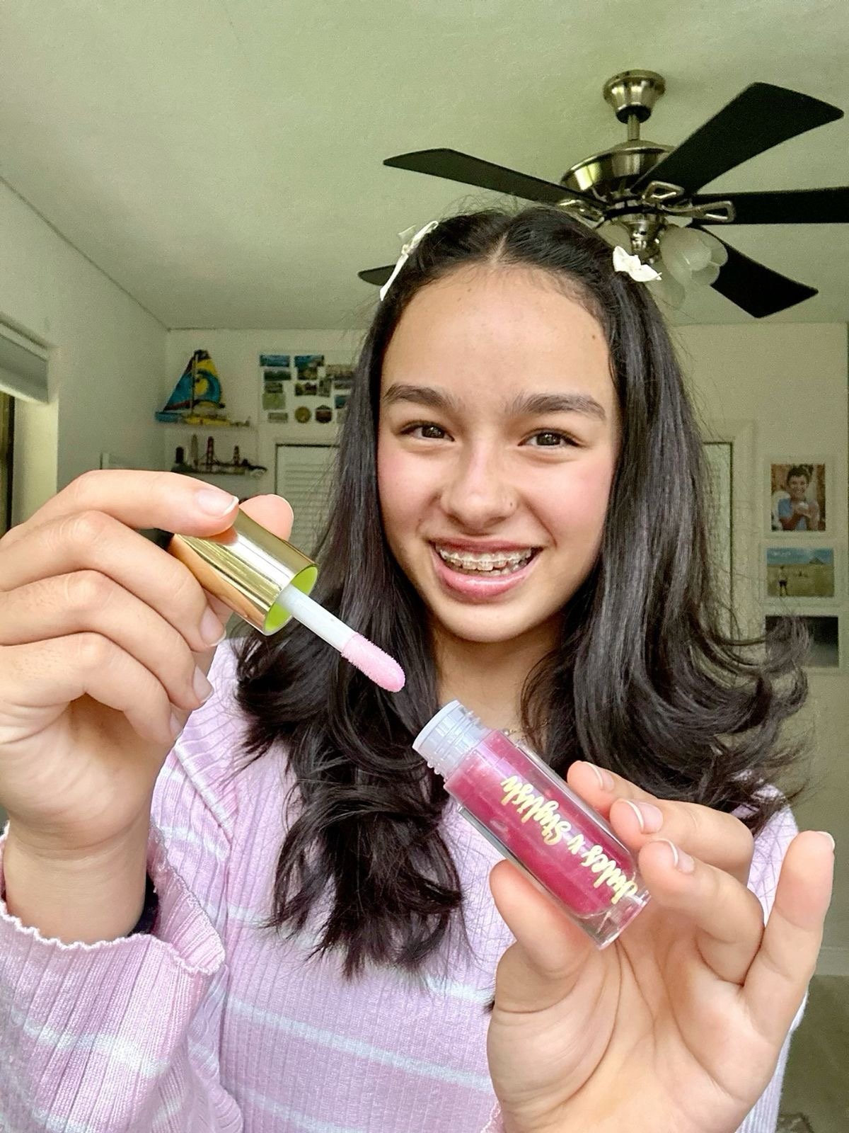 JULES X STYLISH Pink Shimmery Gloss!! | StylishTrendz
