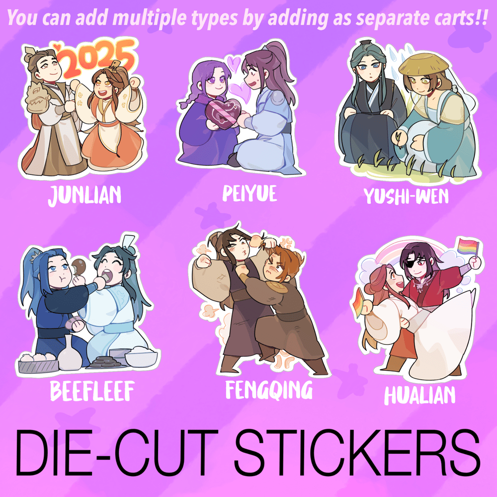 TGCF Die-cut stickers | ilymirBora’s merch