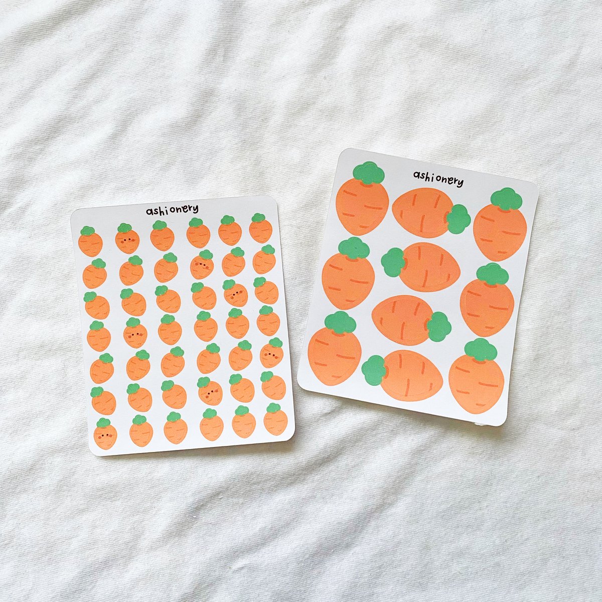 Carrot stickers | Ashionery
