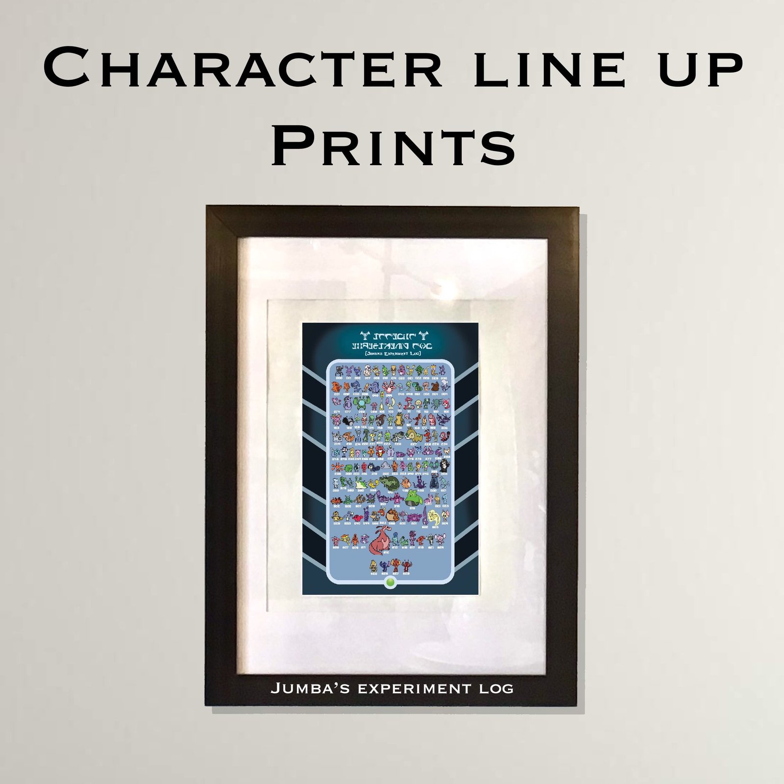 ‘Character Line Up’ Style 11”x17” Prints | Lenlencreates