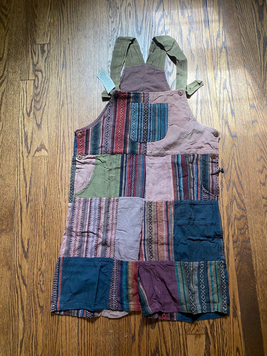 Baja Patchwork overalls small | Sleeping On Rainbows