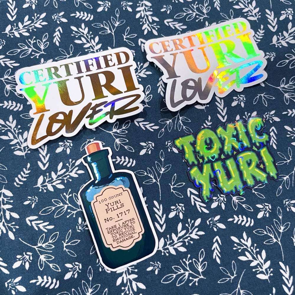 Yuri stickers | conbini club