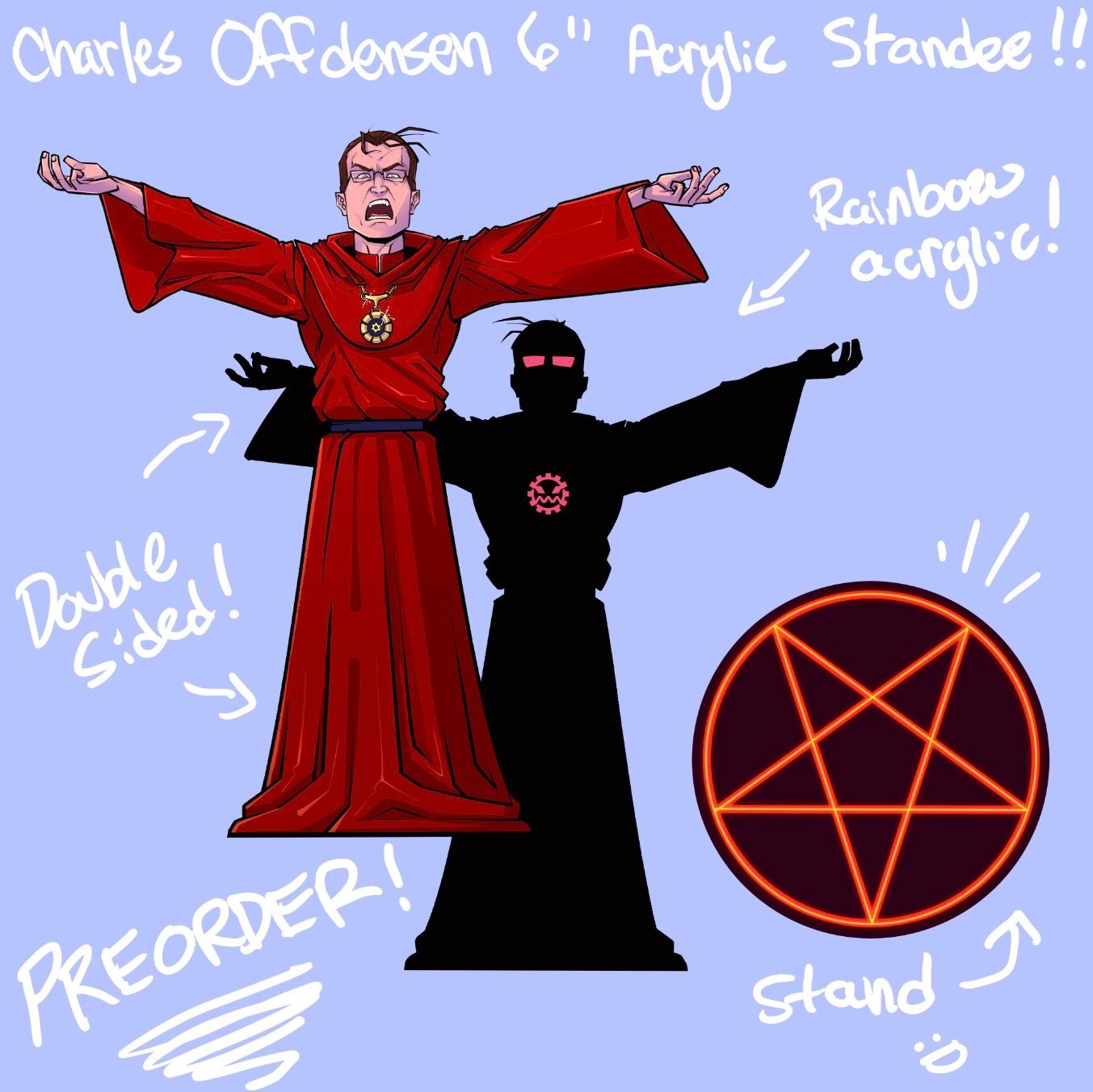 Priest Charles 6” Acrylic standee (PREORDER) | Twilight Palms