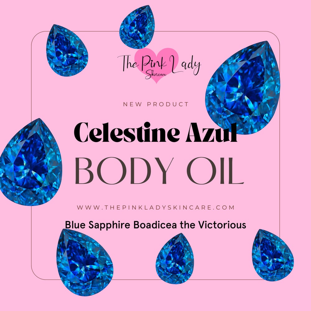 Celestine Azul Body Oil-Blue Sapphire Type | The Pink Lady Skincare