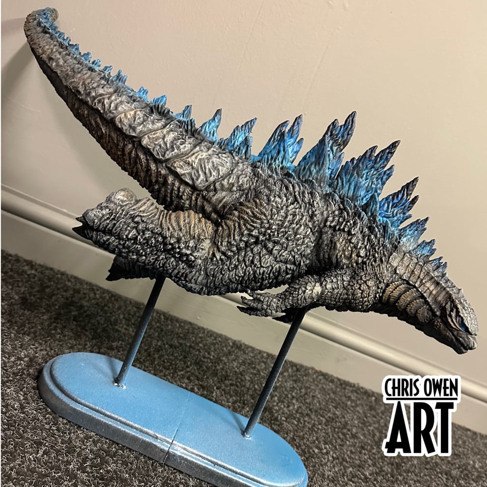 Godzilla (Monsterverse) Swimming Pose Statue | Chris Owen Art