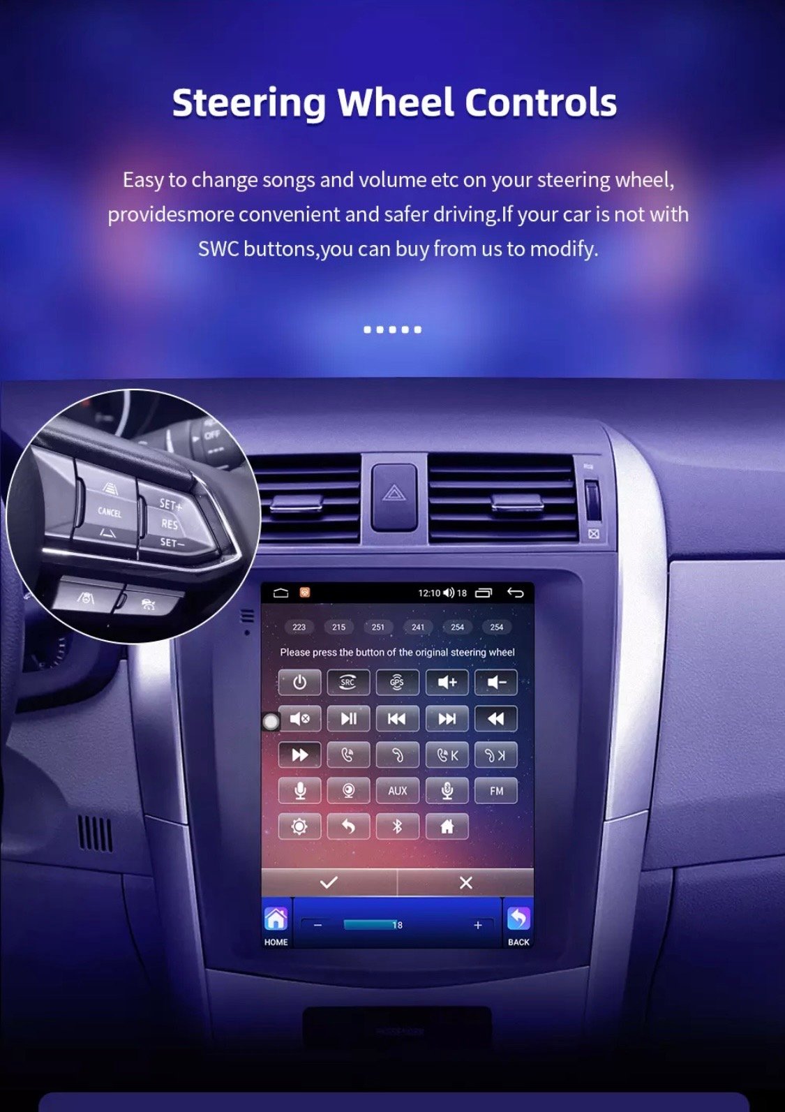 Ford Fiesta MK7 MK7.5 2009-2017 Tesla Screen CarPlay Android Auto ...