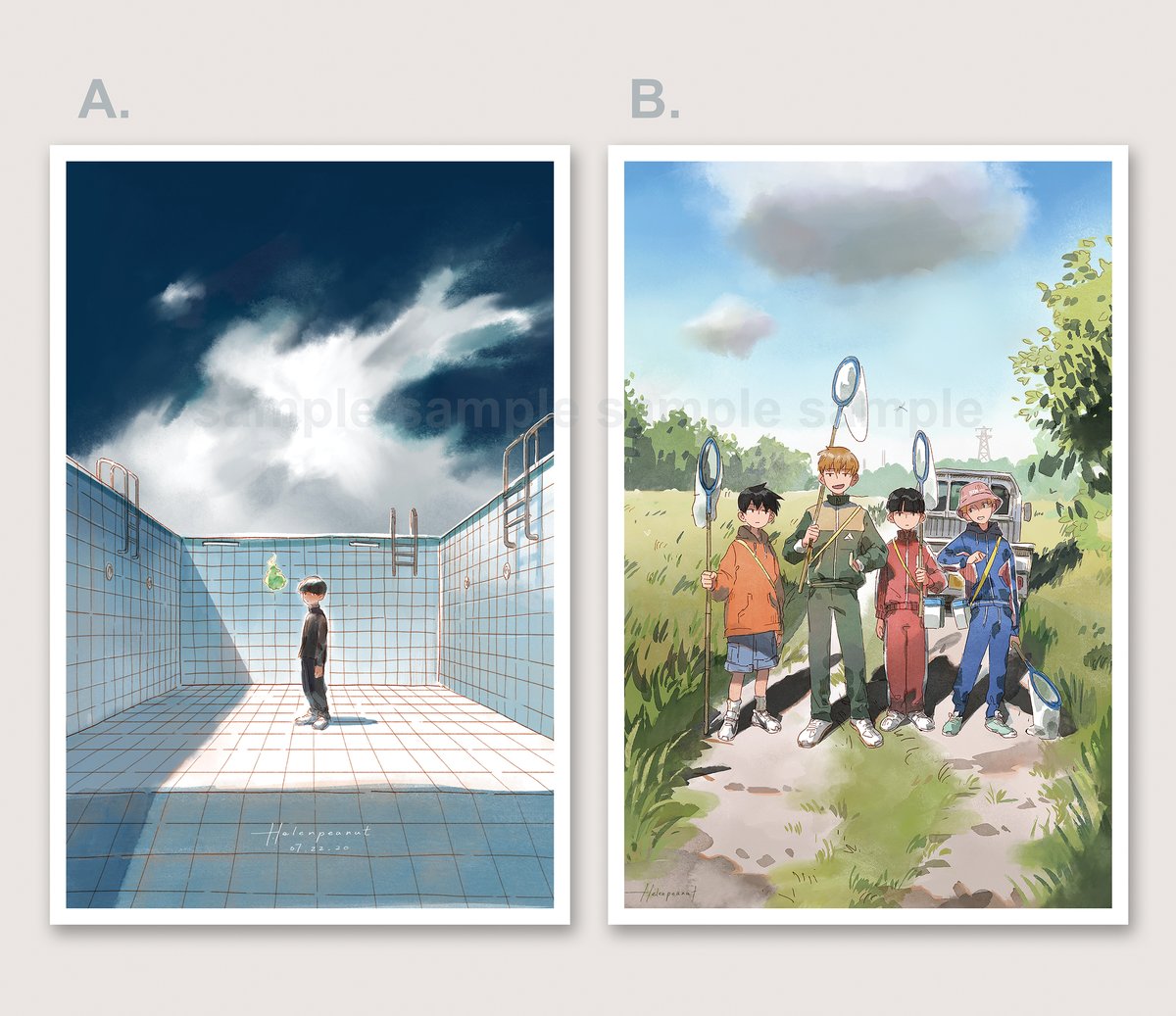 『MP100』Medium Prints | art by pea!