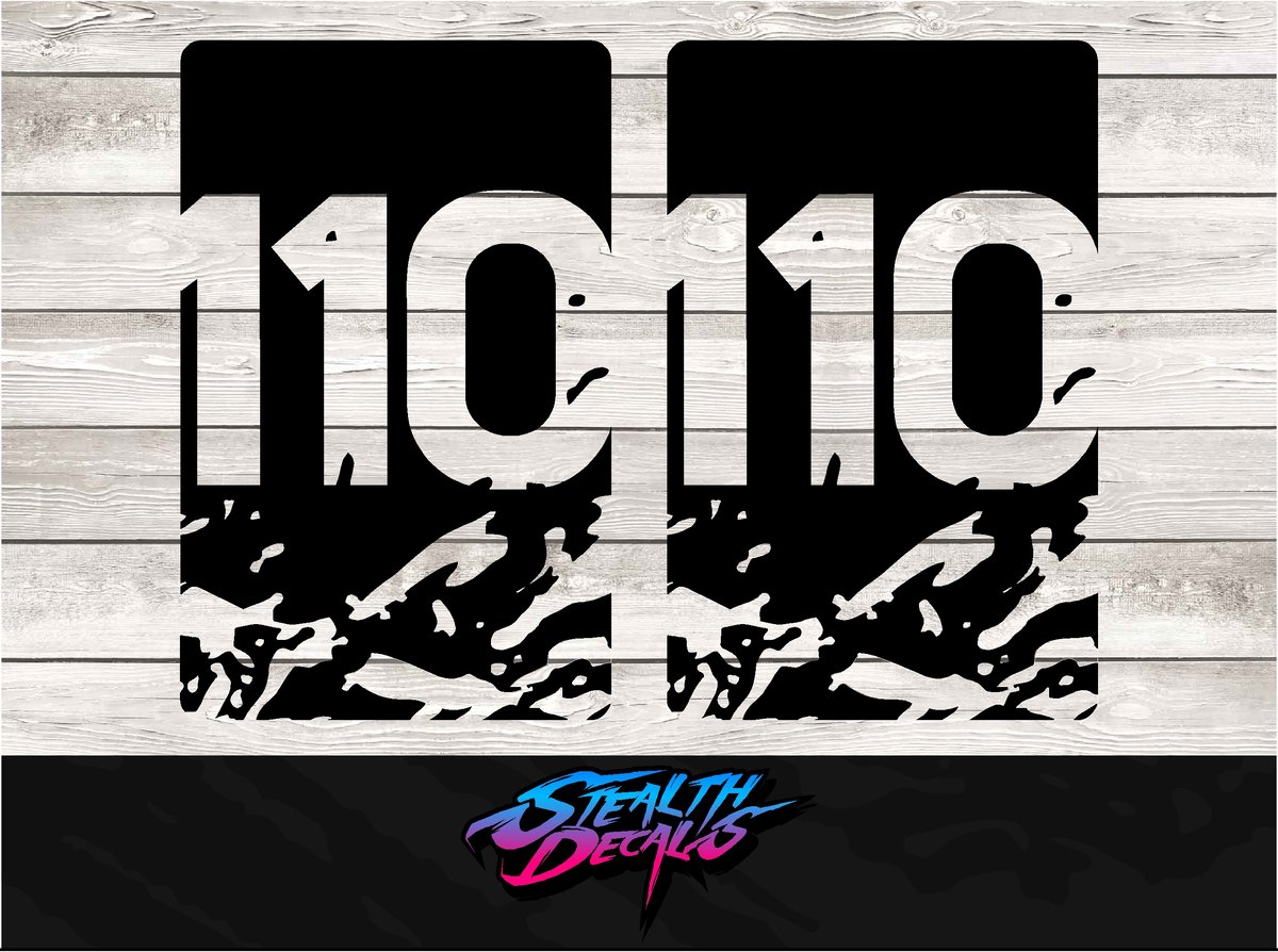 2x Land Rover Defender 110 wing decals. | Stealth Decals