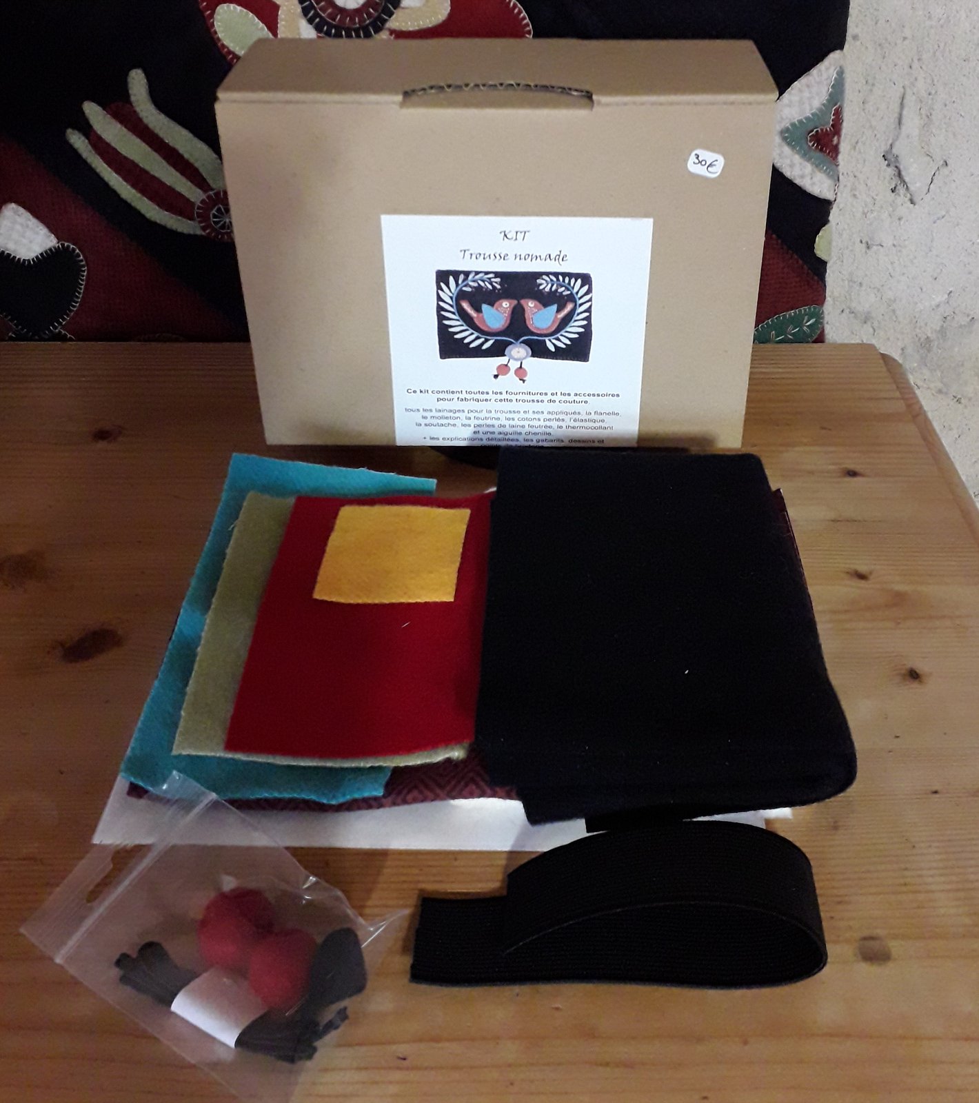 TROUSSE NOMADE KIT / Dame de la Forêt - Créations textiles