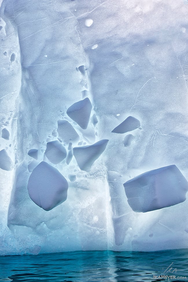 Ice Blocks in Iceberg | Ira Meyer Photography