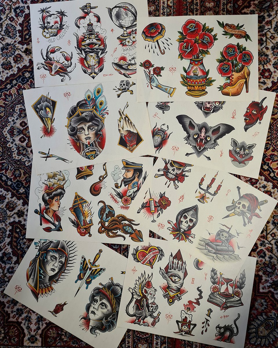 Flash Sheets | Argus Tattoo