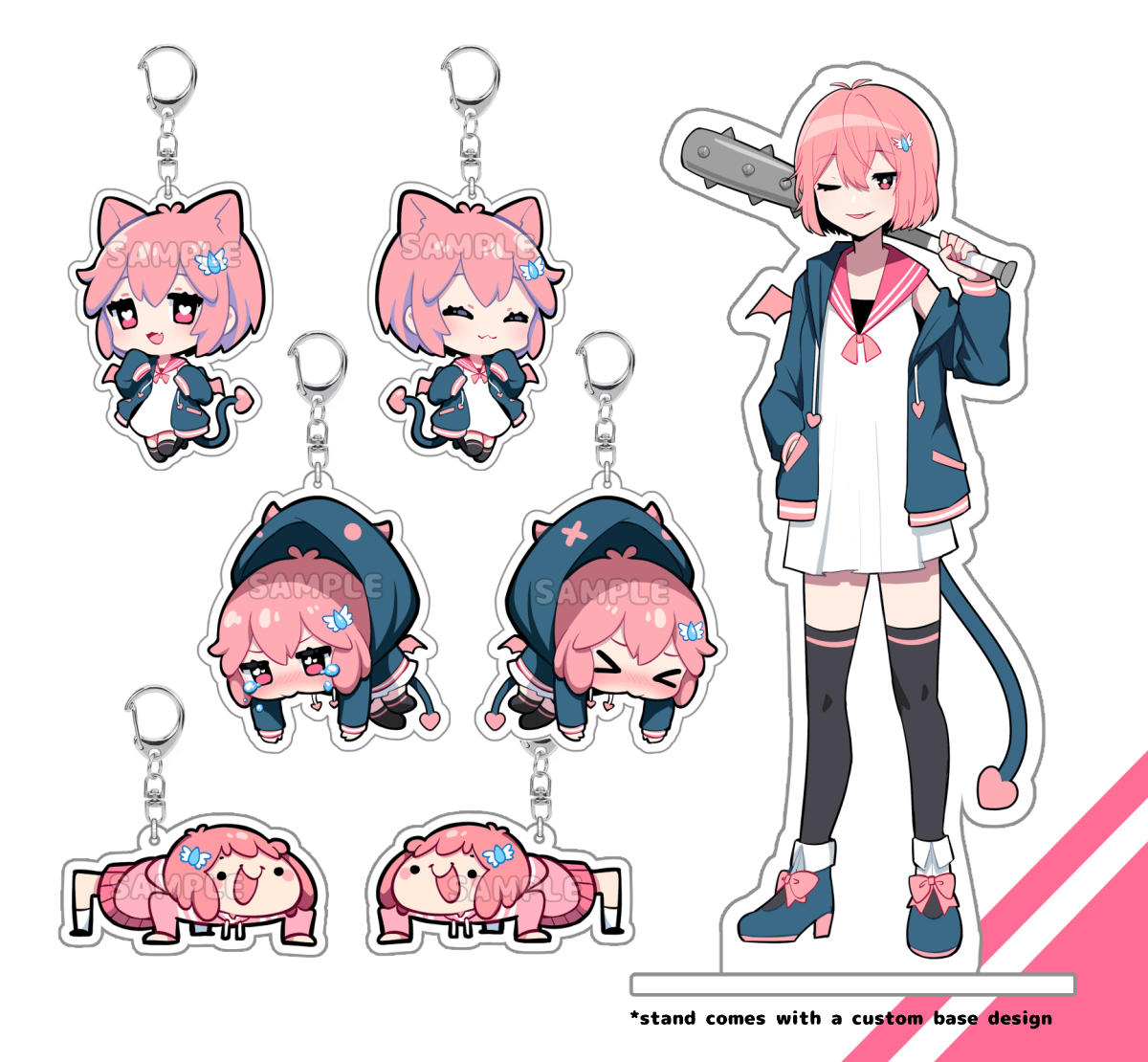 [PREORDER] Chiika Acrylic Charms/Stand | YAMACHIIKA