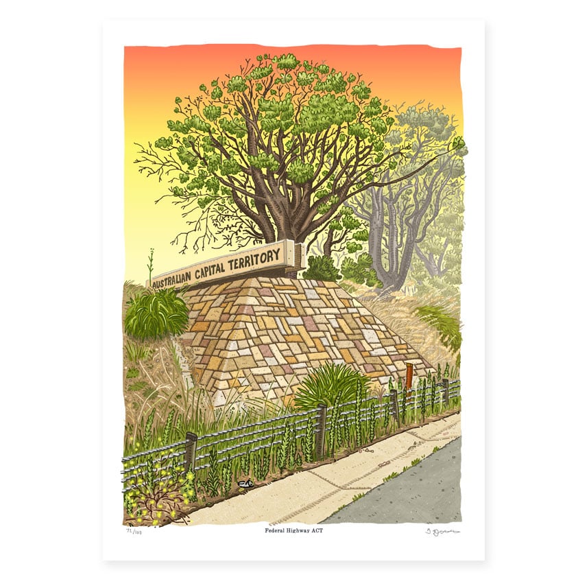 ACT Sign, Federal Highway, Digital Print | Mister Trevor Dickinson