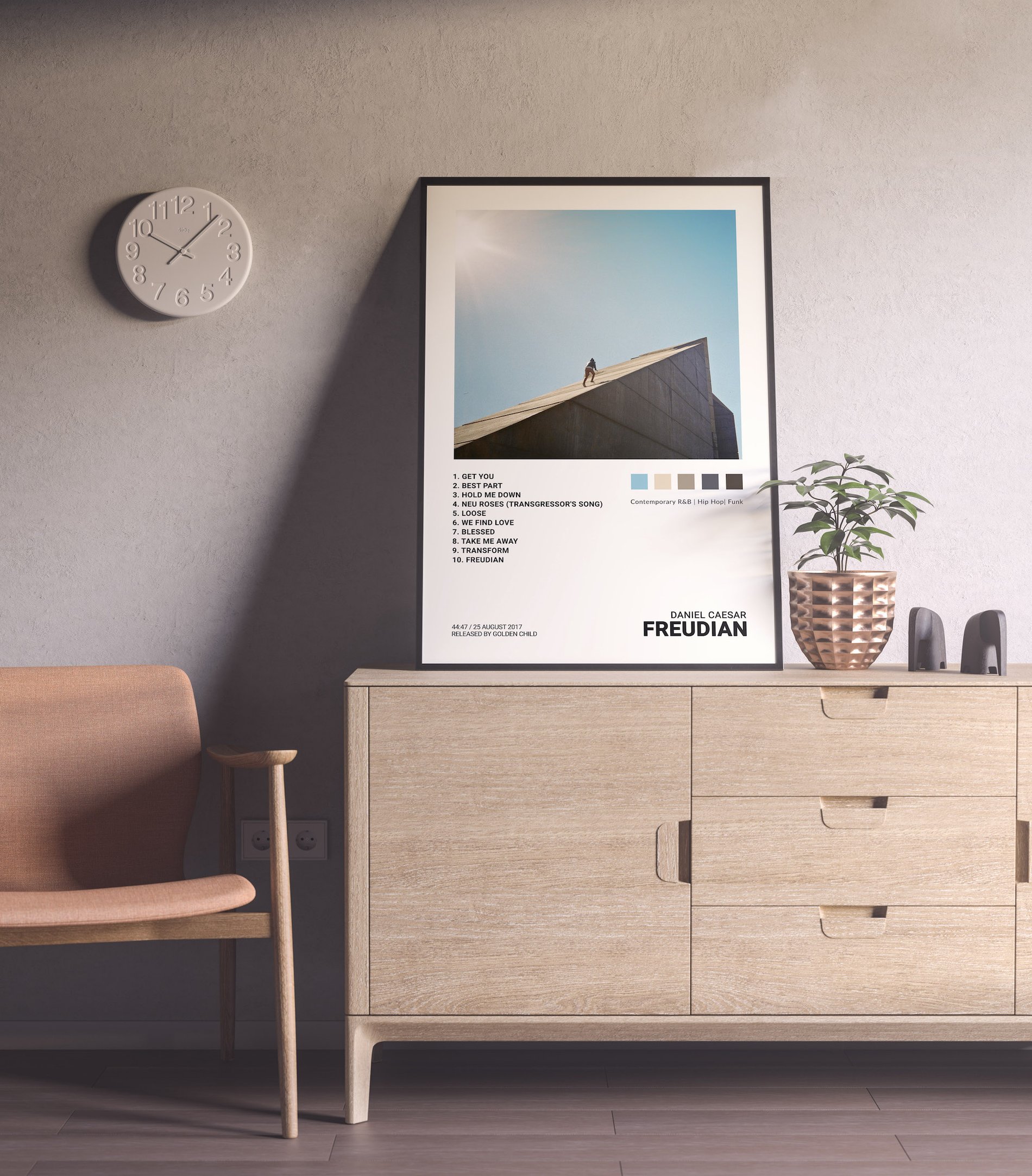 Daniel Caesar - Freudian Album Cover Poster Print | Architeg Prints