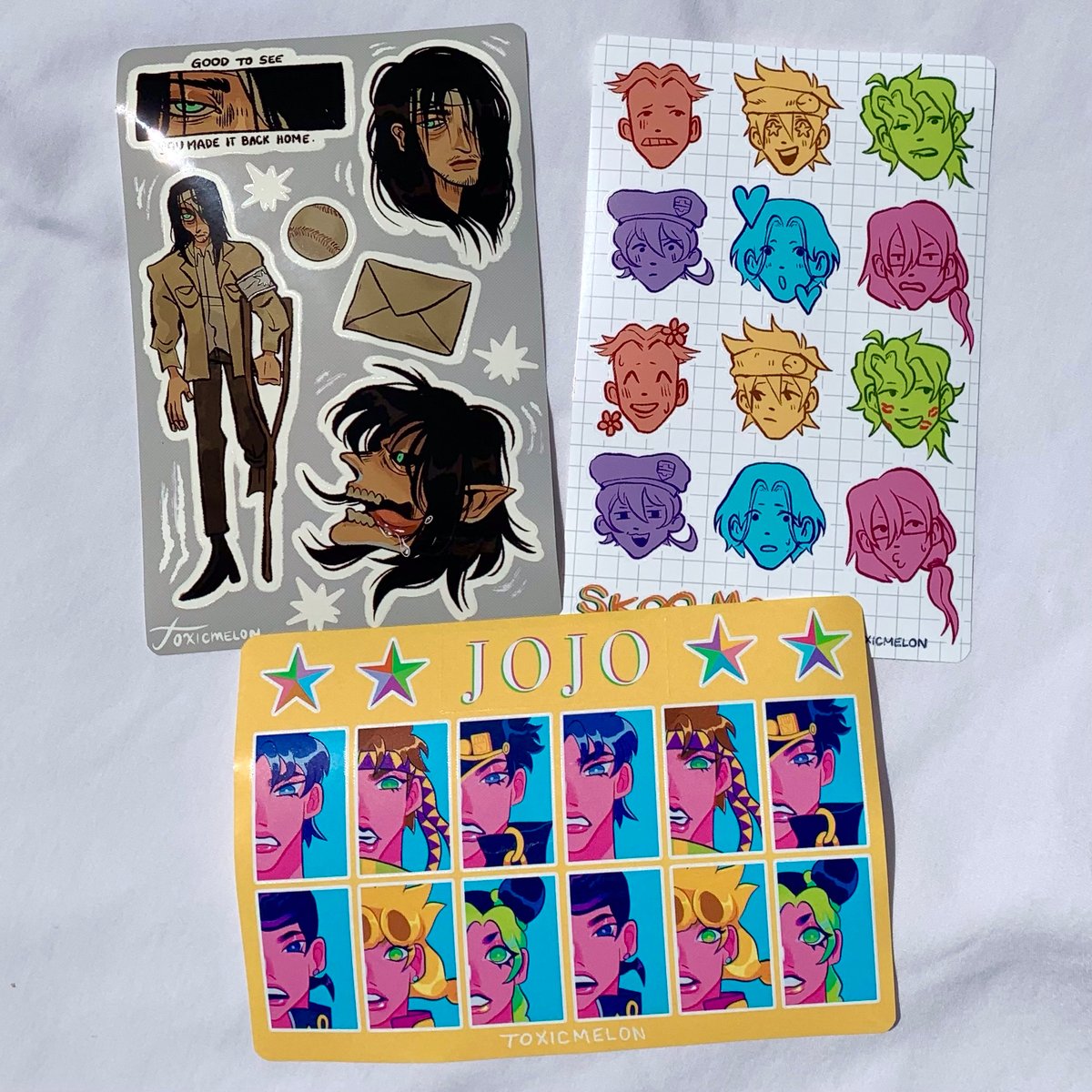 MISC. STICKER SHEETS | toxicmelon