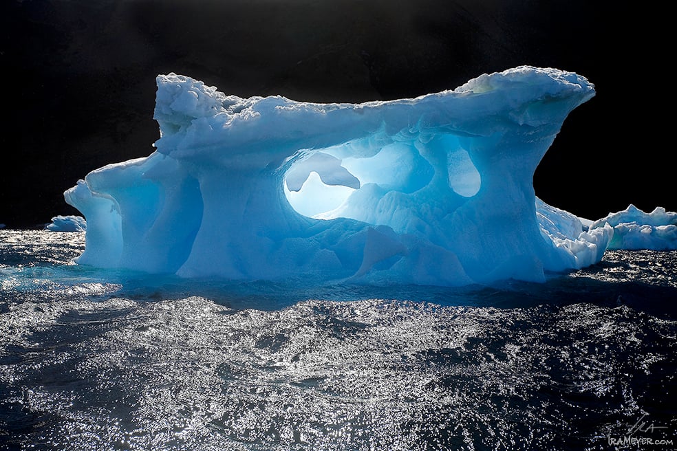 Backlit Iceberg | Ira Meyer Photography
